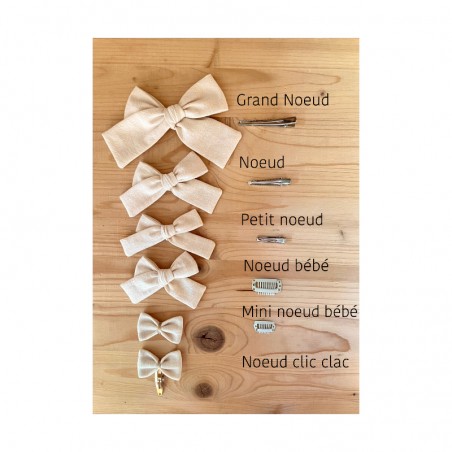 Barrette bébé gaze Linette